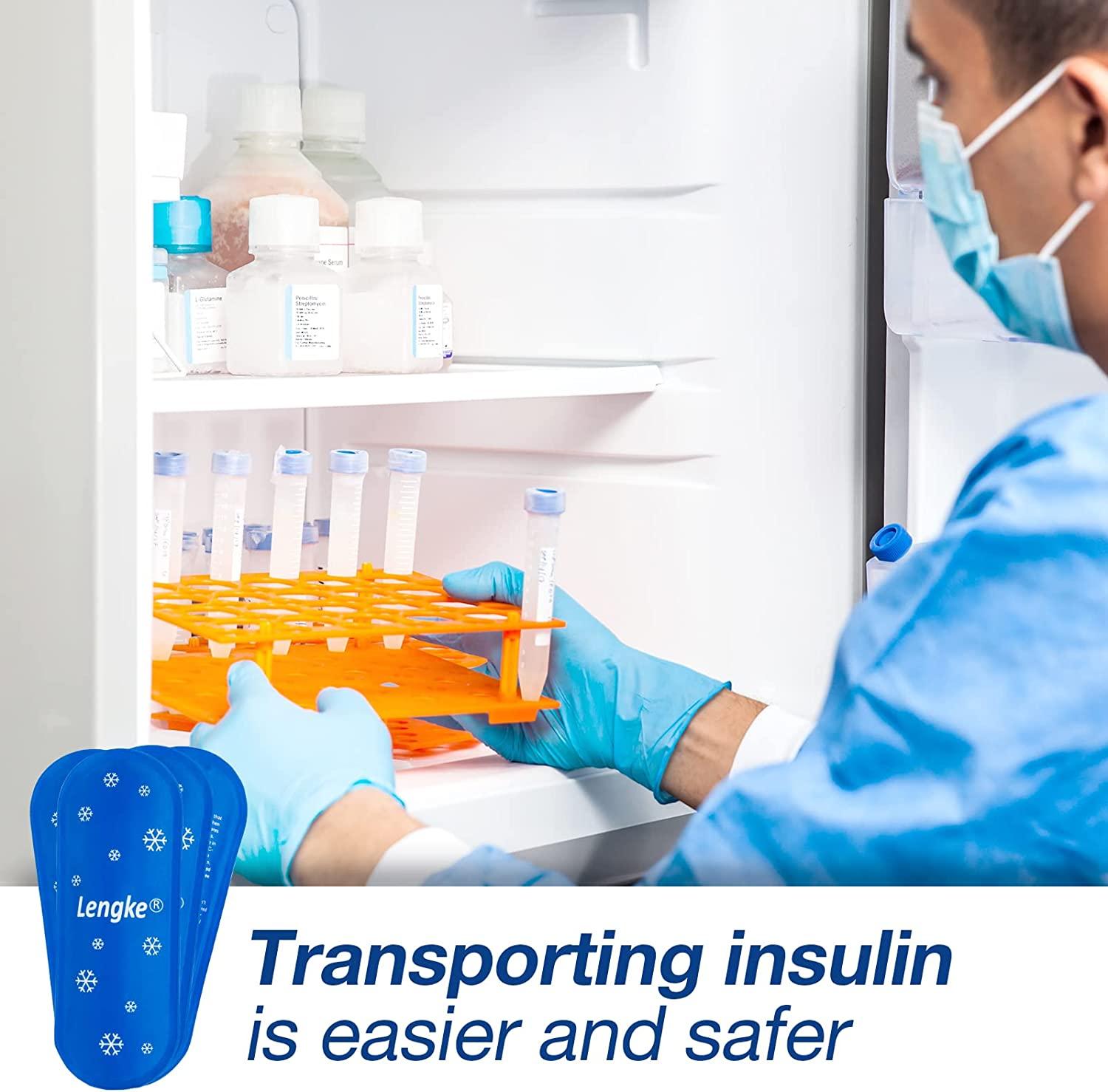 YOUSHARES Diabetes Ice Packs - TSA Approved Insulin Cooler Travel Case ...