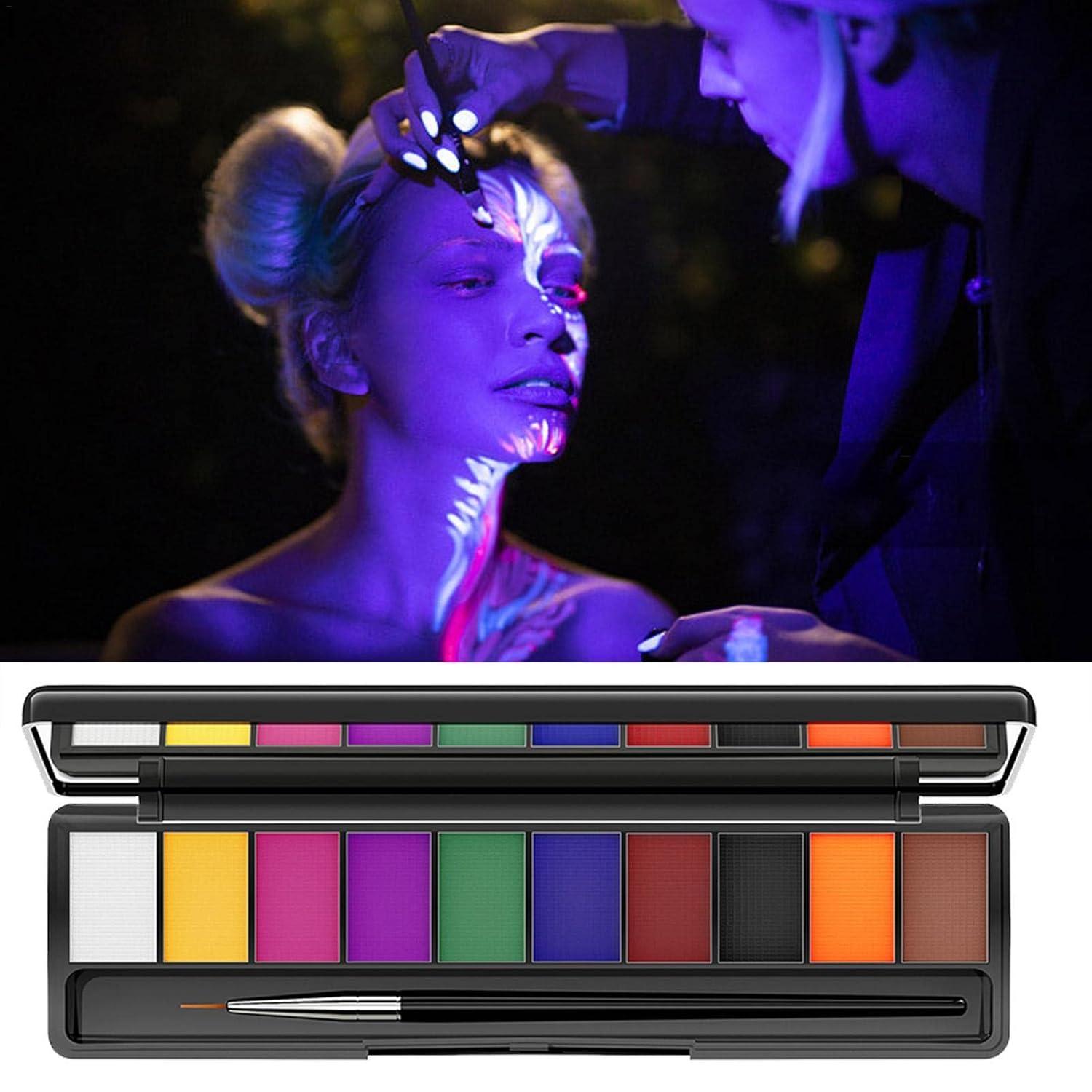 VigCebit Face & Body Painting Palette - 10 Water Activated Colors for ...