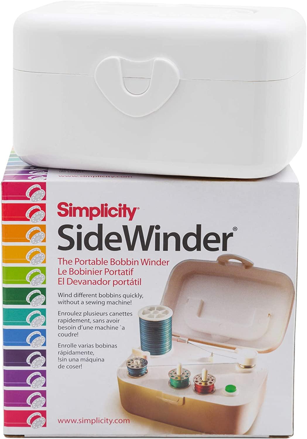 Simplicity 388175A Sidewinder Portable Bobbin Winder - 120V White | Buy ...