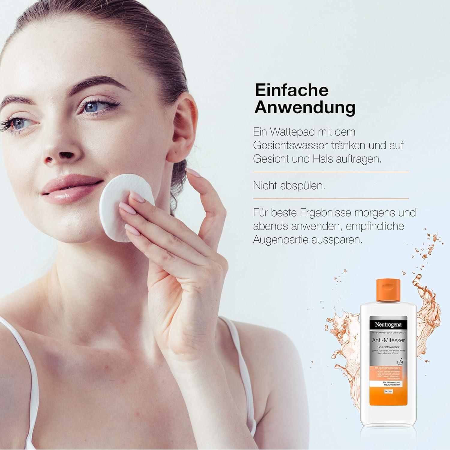 Neutrogena Anti-Mittesser Facial Water - Pore Cleaner with Salicylic ...