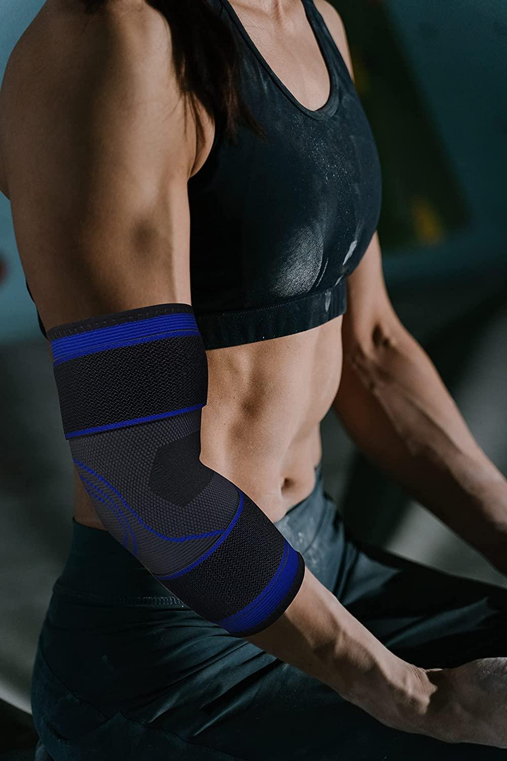 HENGZEY Dual-Bind Tennis Elbow Brace - Large Compression Sleeves for ...