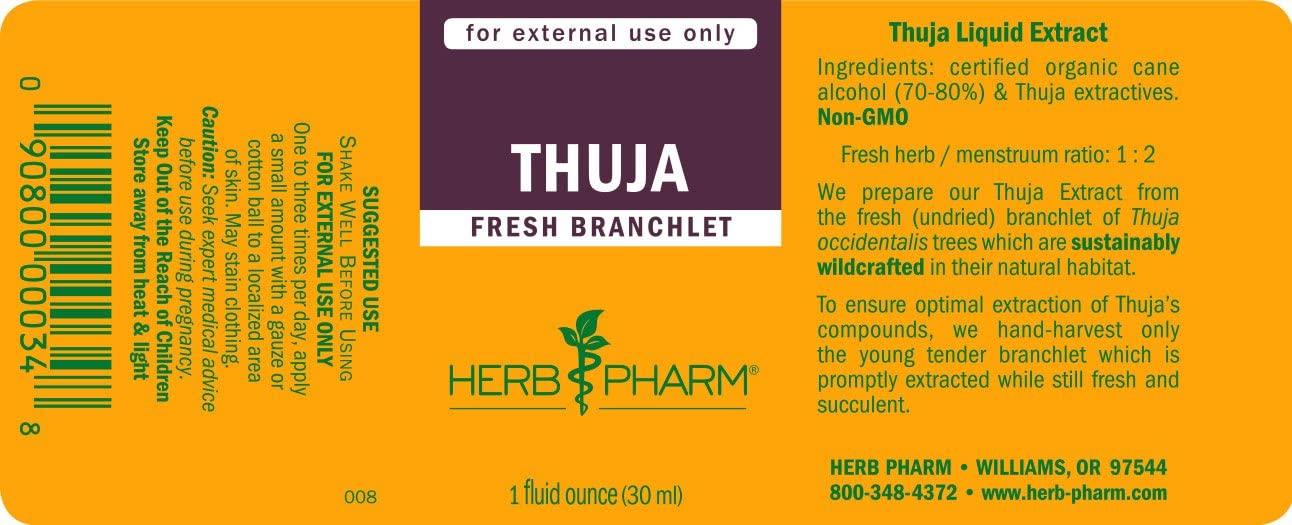 Herb Pharm Thuja 1 fl oz (30 ml) - Premium Herbal Supplement for ...
