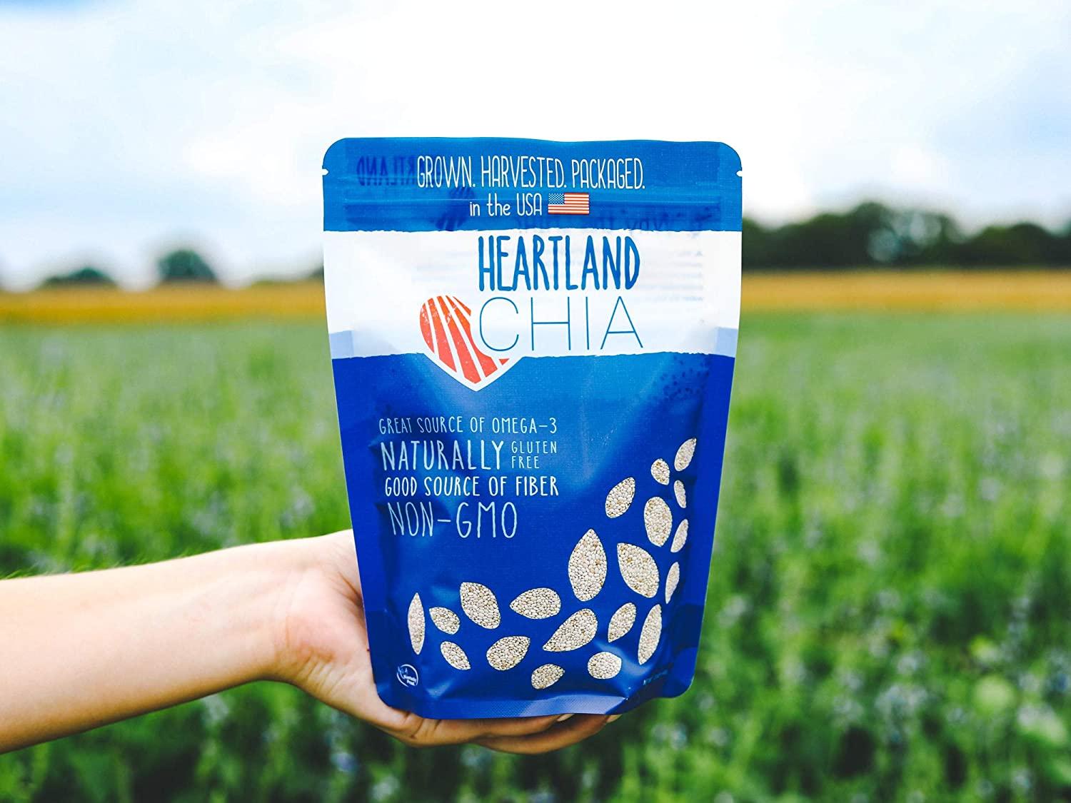 Heartland Chia USA Grown Whole Raw Black Chia Seeds 12 oz | Sustainable ...