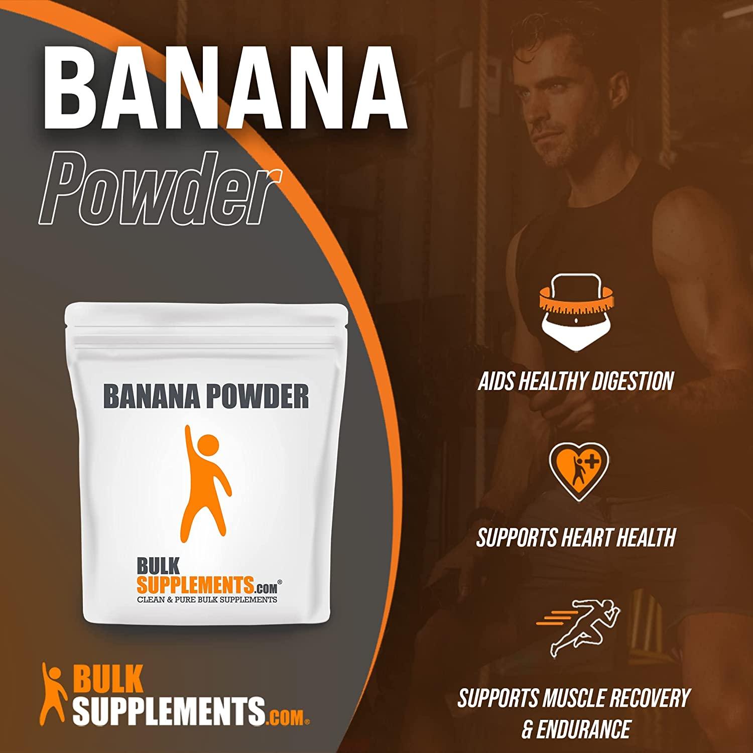 Banana Powder - Dried Fruit Setting Powder for Smoothies - 500g (1.1lbs ...