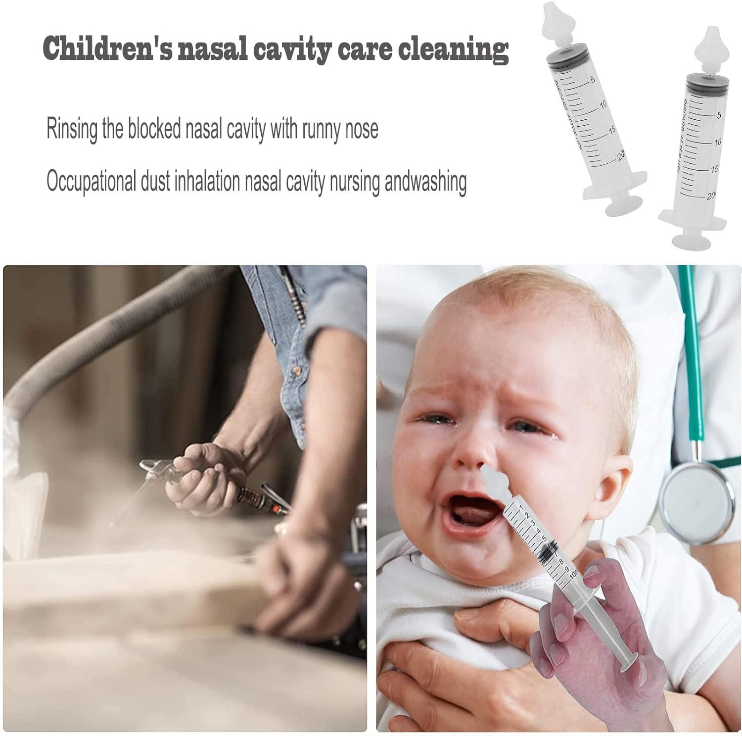 4-Piece Baby Nasal Irrigator Set | Silicone Nasal Aspirator | Pressure ...