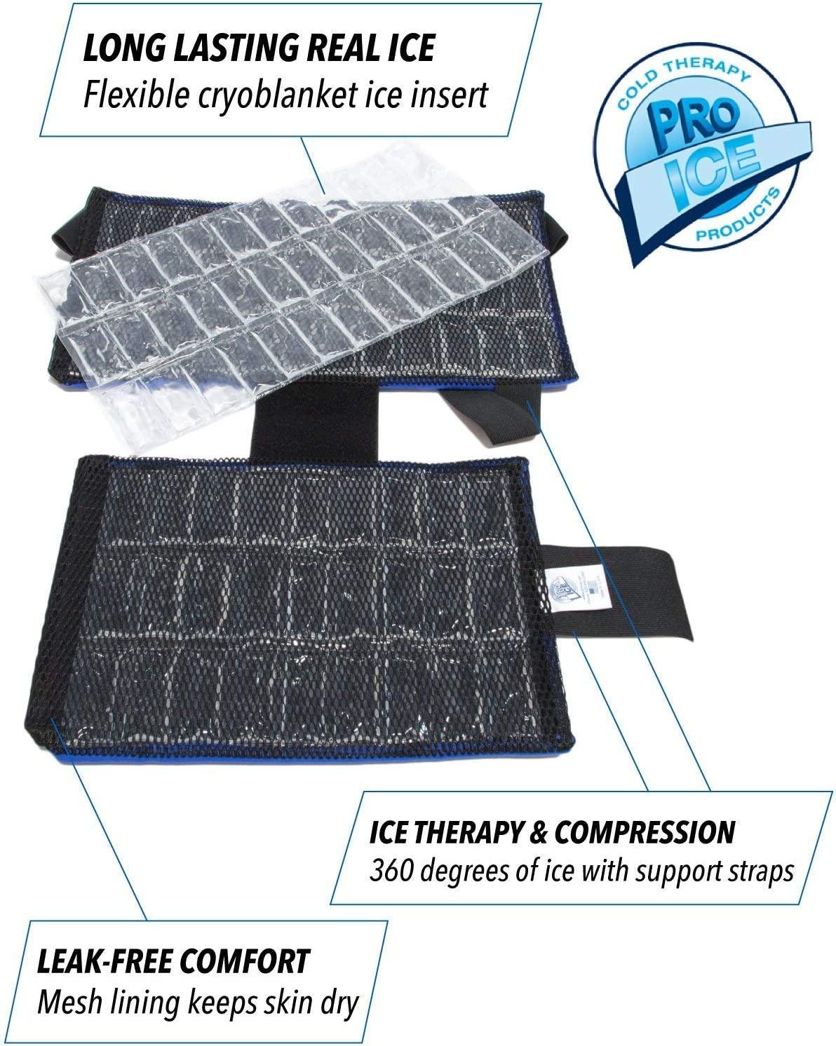 Pro Ice Adult Shoulder and Upper Arm Ice Wrap - Pain Relief for Rotator ...