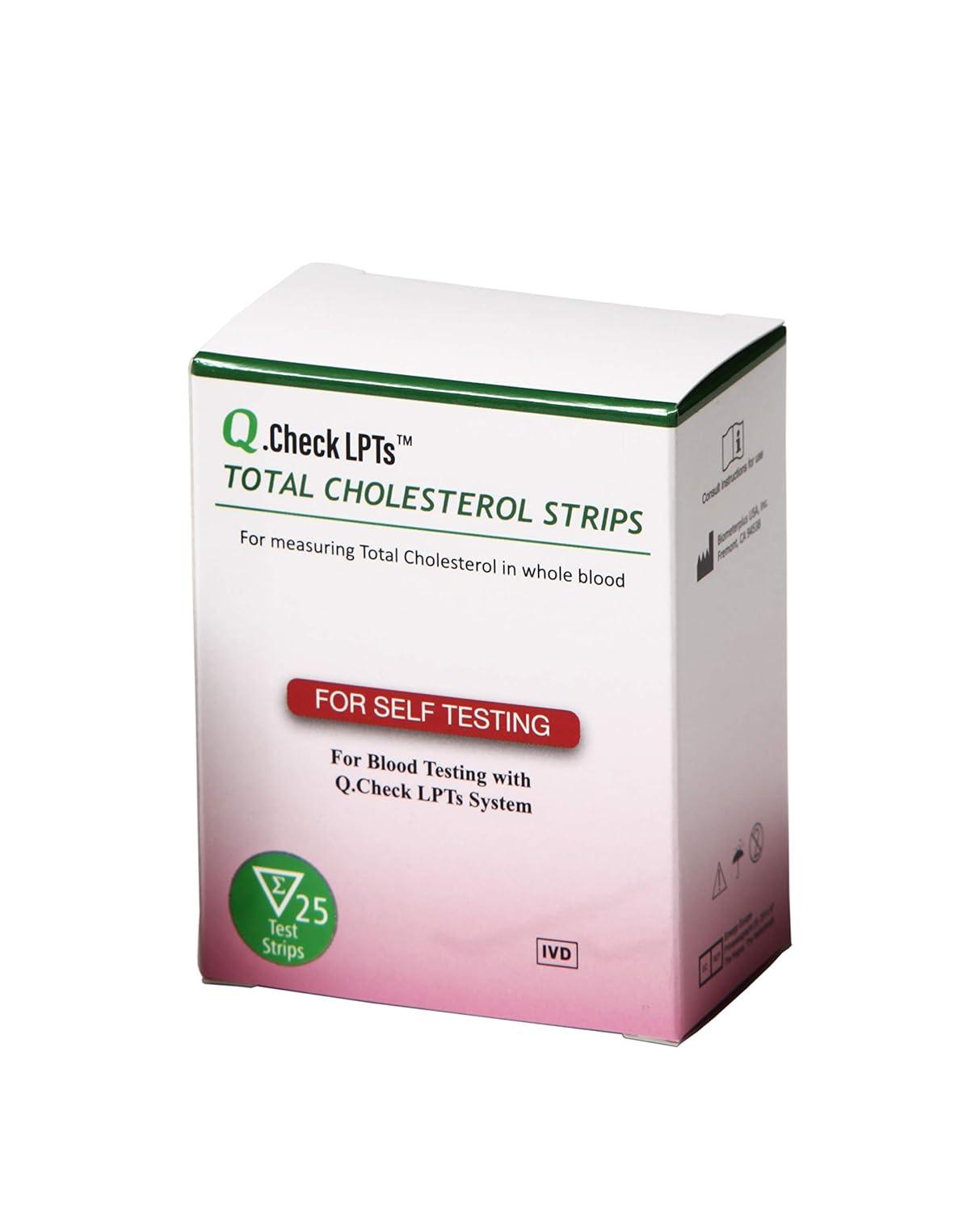 Helse Q.Check Total Cholesterol Test Strips Value Pack - 25-Count | Buy ...