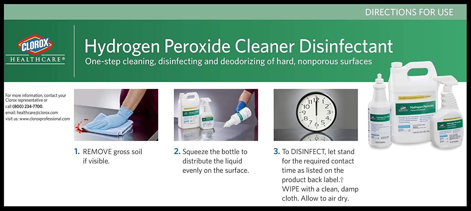 Clorox Healthcare Hydrogen Peroxide Cleaner Disinfectant Refill - 128 ...