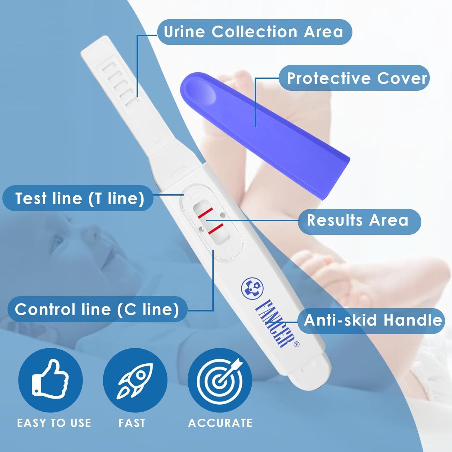 5 Blue Sensitive Pregnancy Tests - Quick 3-Minute Detection & Reliable ...