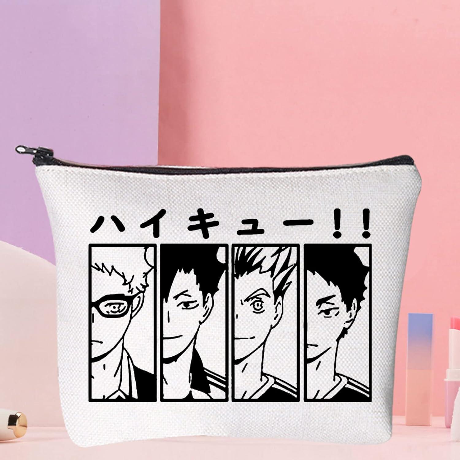Wumpa Haikyuu Anime Cosmetic Bag | Makeup Bag for Fans - Kotaro Tetsuro ...