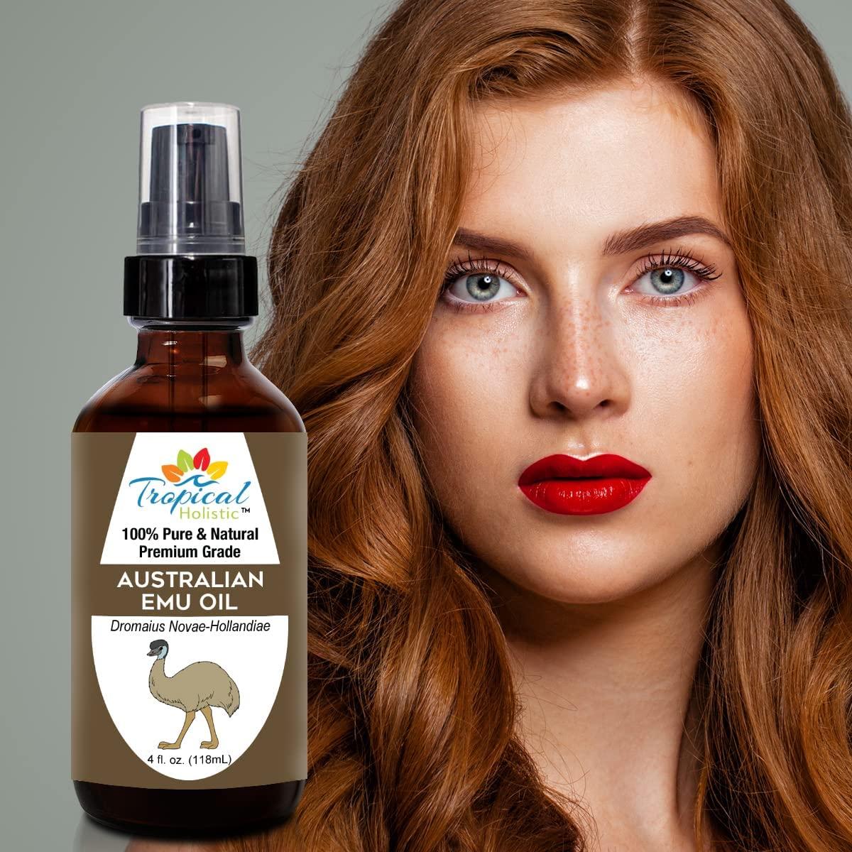 Tropical Holistic 100% Pure Australian Emu Oil 4 oz | Premium Grade ...