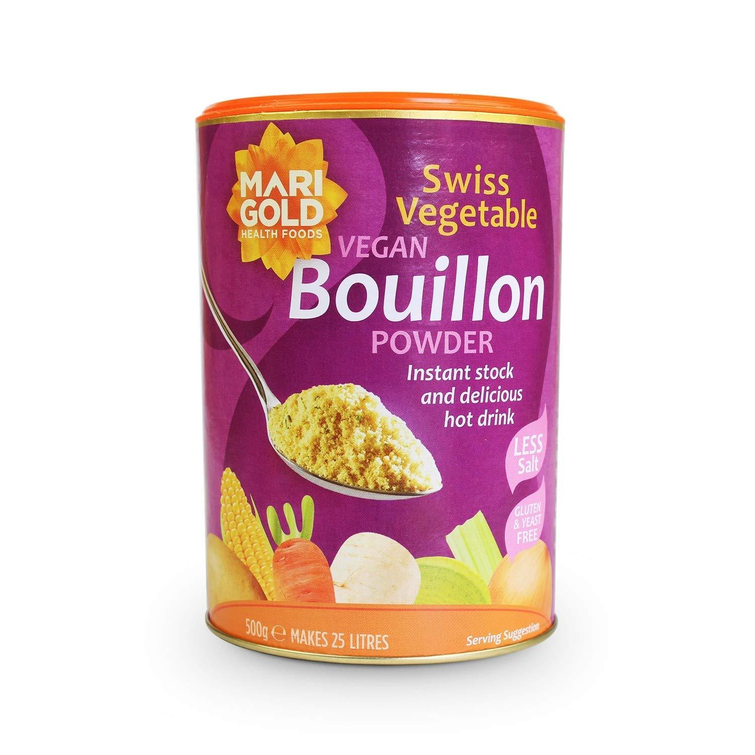 Marigold Foods Swiss Vegetable Bouillon Reduced Salt Family 500g - Hot ...
