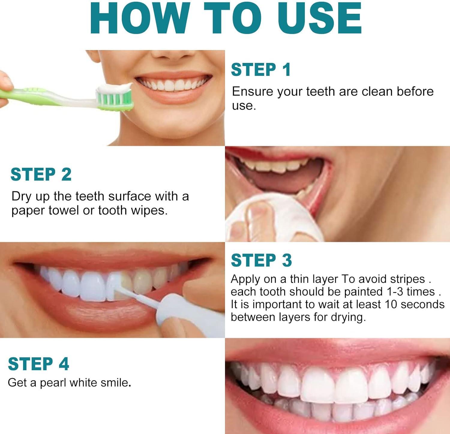 Instant Teeth Whitening Paint - Easy to Apply for a Shiny Smile | Tooth ...