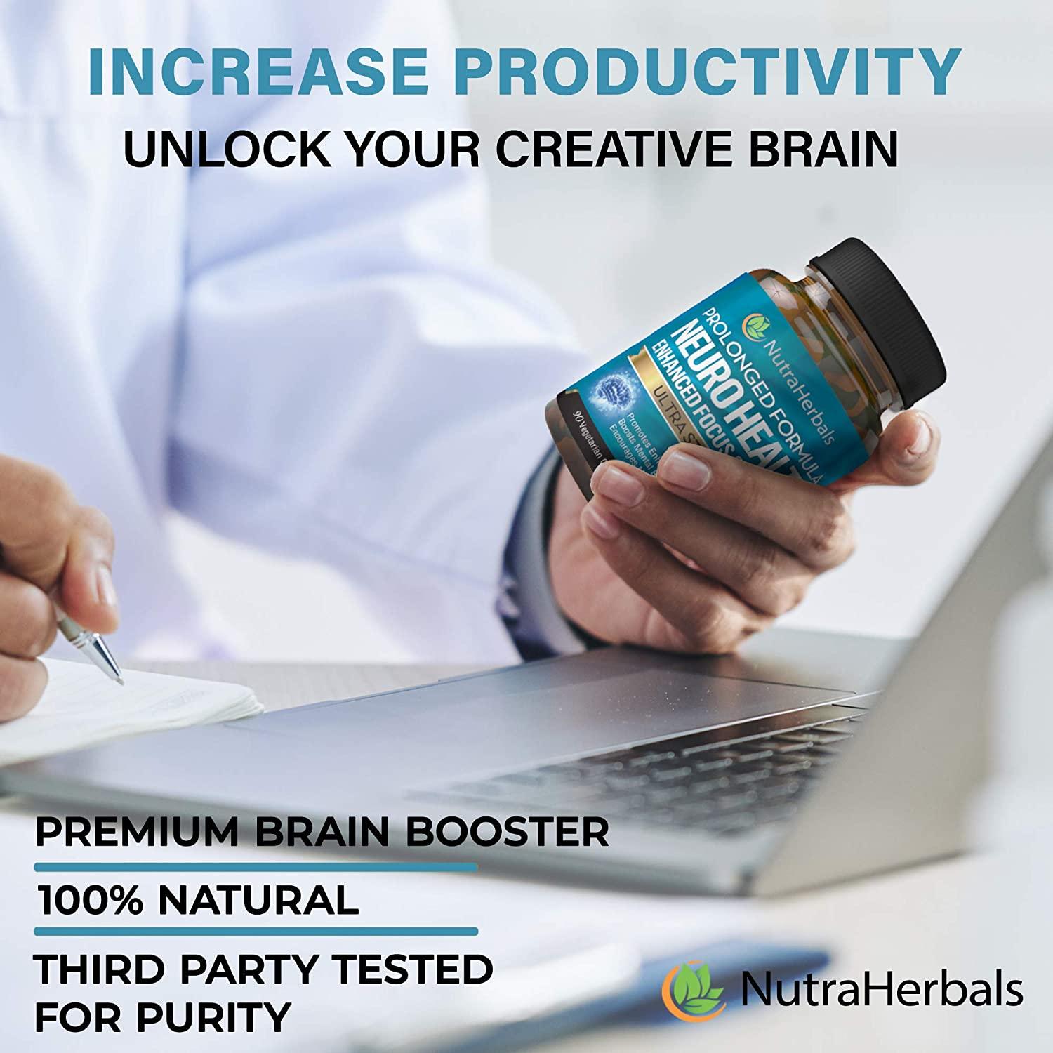 Brain Booster Supplement - 90 Day Supply - Nootropic for Mental Clarity ...