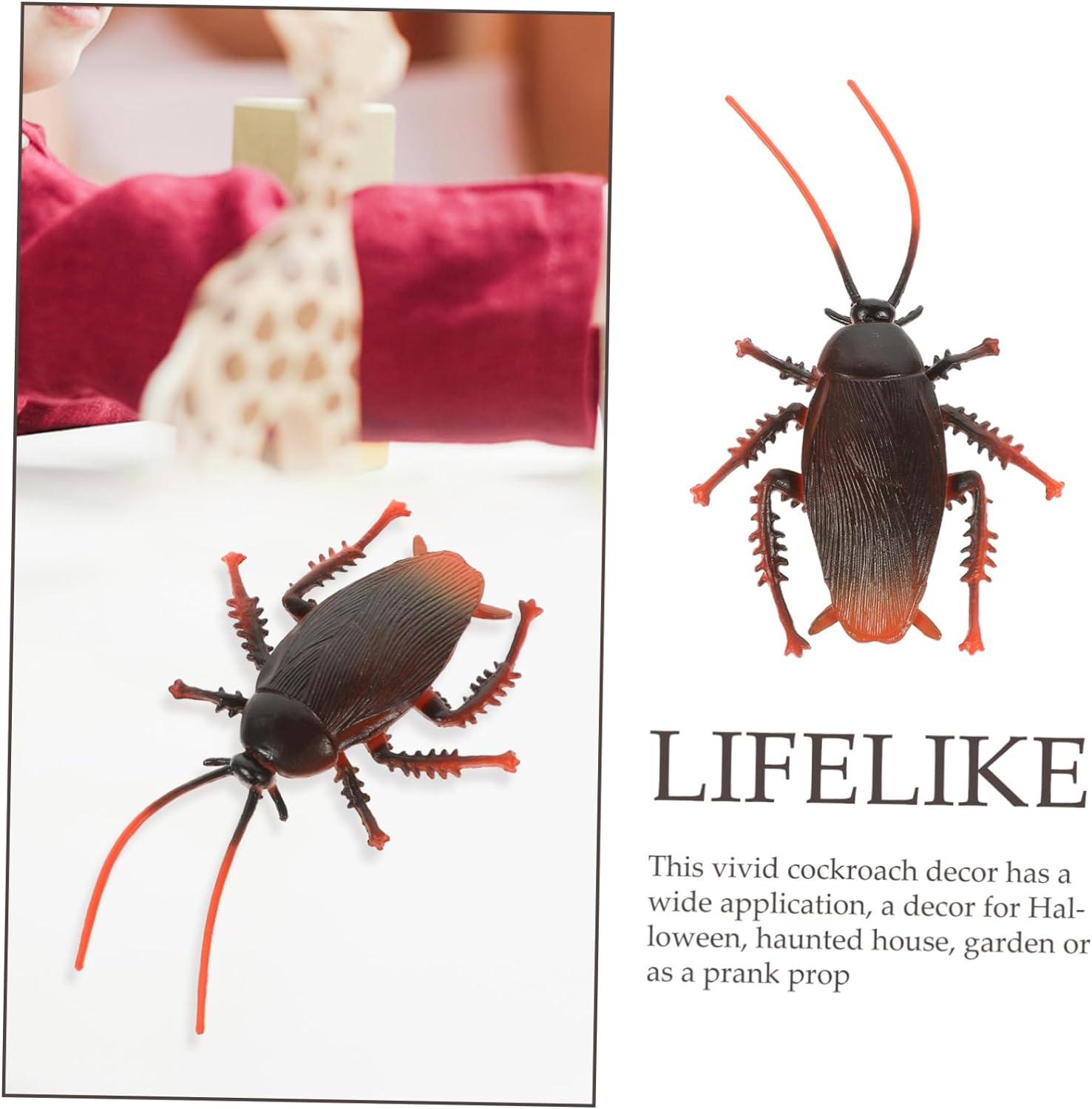 BESTonZON cockroach bug insect Realistic Roaches Toys Toy game props ...
