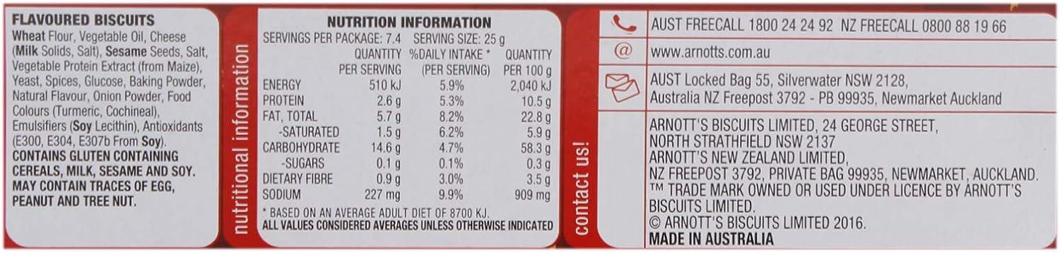 Arnott's Savoury Shapes | Buy Now with Express International Delivery ...