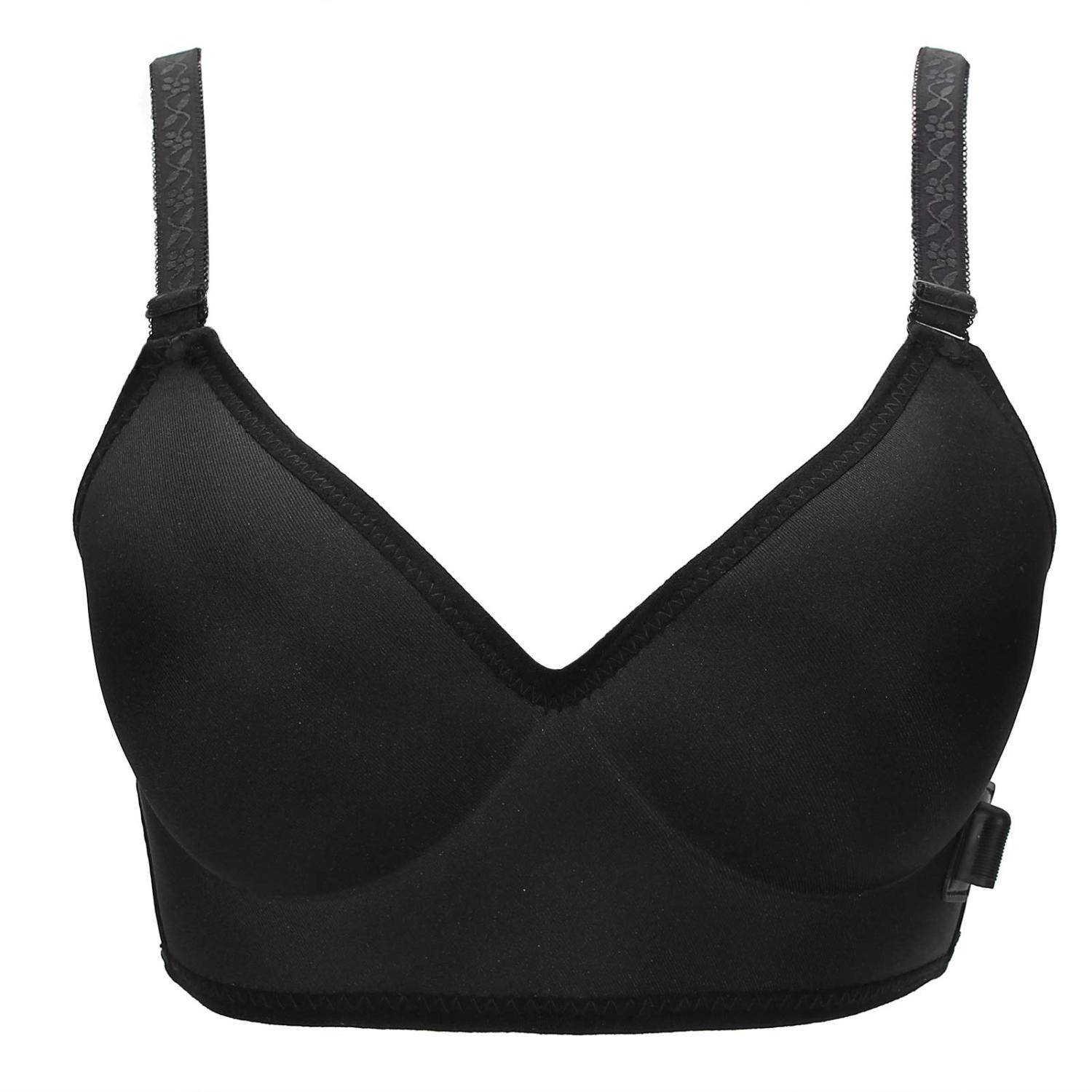 Heating Bra USB Black Plug-In - Breast Enhancement & Shaping Massage Bra