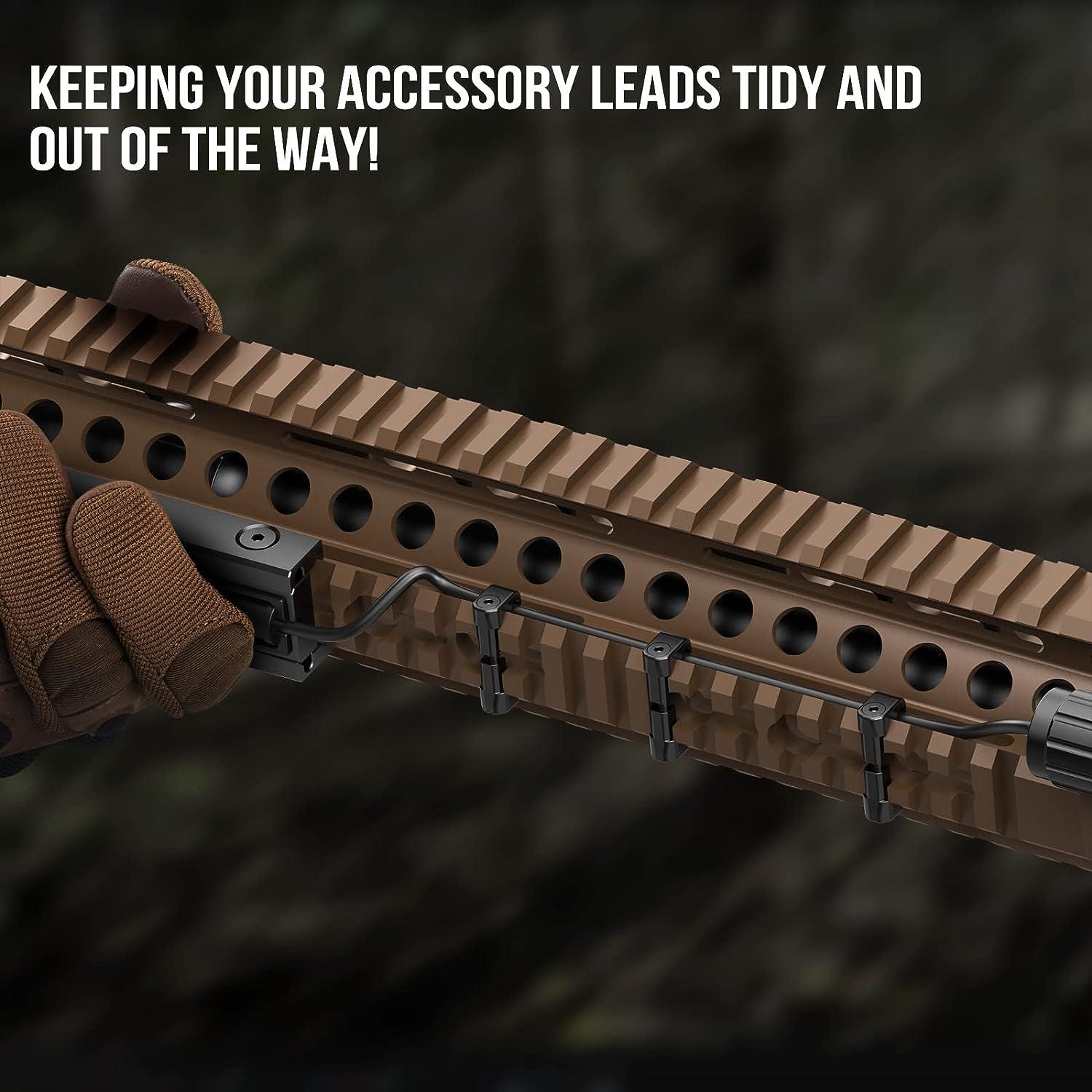 Guardtier CGM908 Picatinny Cable Management Guides 8 Pack - Black ...