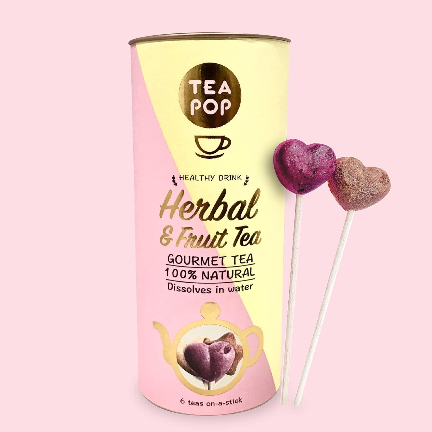 Buy Tea Pop Herbal & Fruit Tea AM Stick | 100% Natural Antioxidant Tea ...