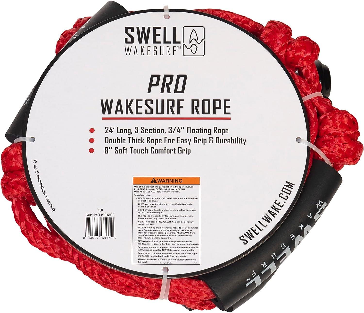 Wakesurf Rope - Pro 24' 3 Section 3/4 Line Red | Buy Now with Express ...