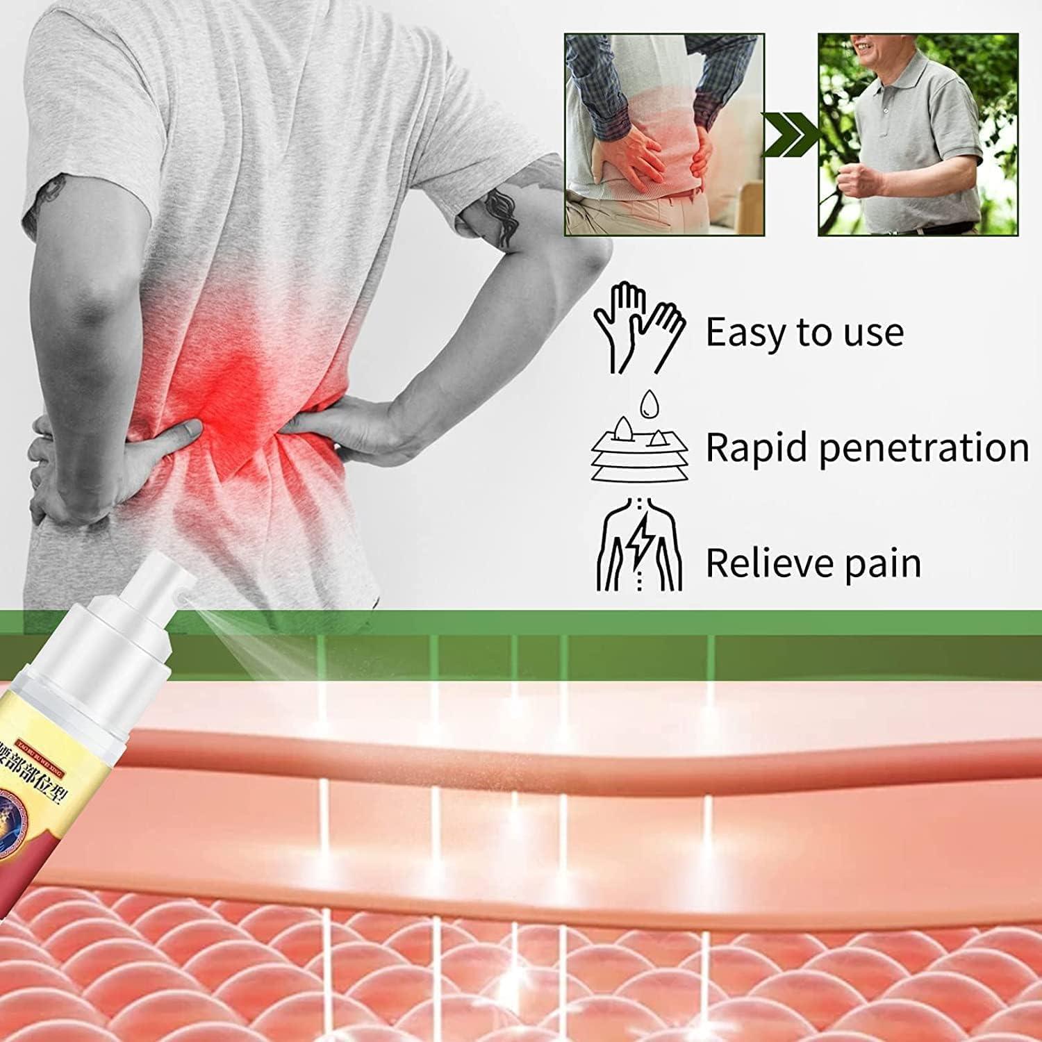 Herbal Pain Relief Spray for Lumbar Spine & Joints | Cold Compress for ...