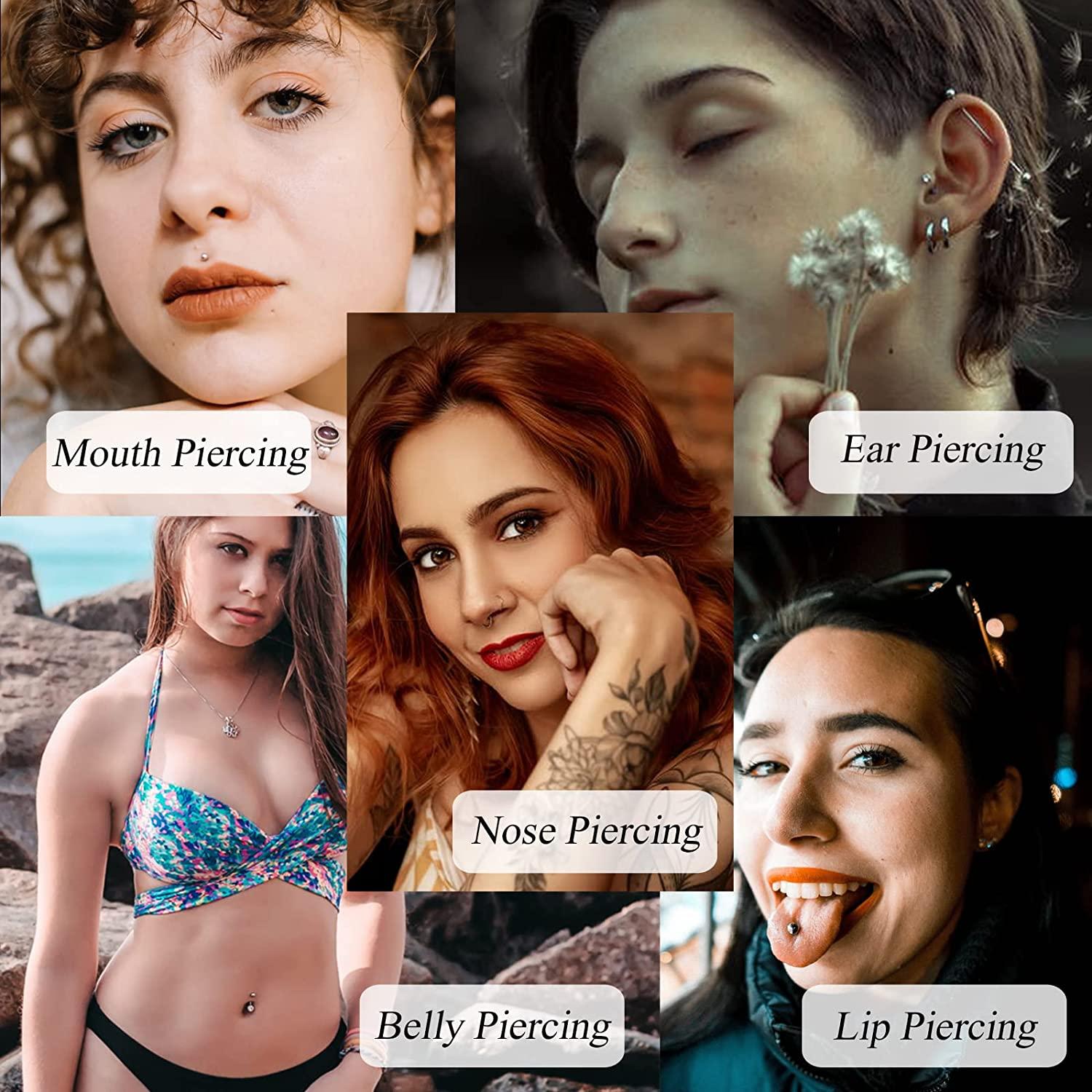 Autdor Catheter Piercing Needles - Mixed 50Pcs 14G 16G 18G 20G 22G Hollow Needles for Body & Ear ...