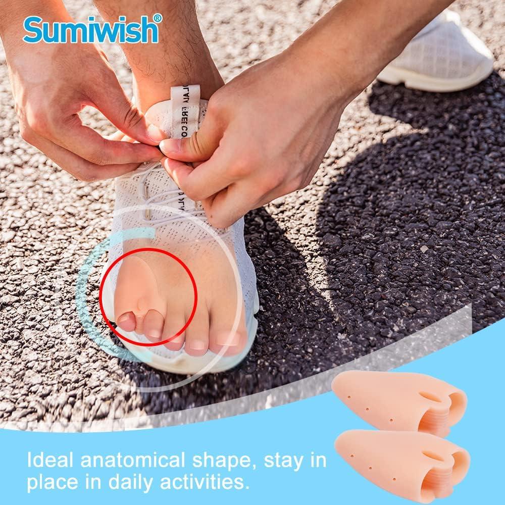 Sumiwish Pinky Toe Separators - 8 Pack Gel Protection for Overlapping ...