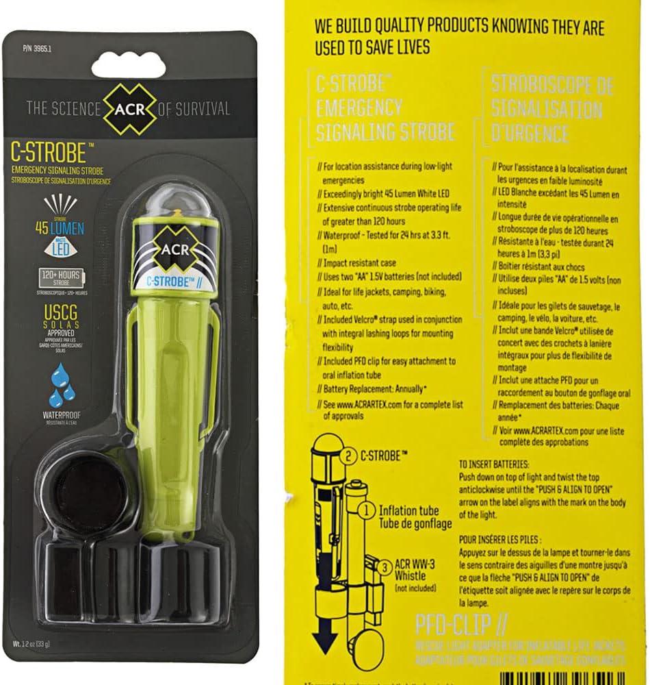 ACR C-Strobe Manual Activated Personal Distress Strobe Light 3947 | Buy ...
