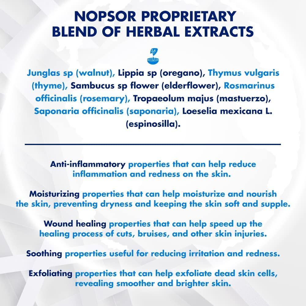 Nopsor Psoriasis BODY WASH AND SHAMPOO - 8 Oz - Aloe Vera - 2.2% Coal Tar Calms Skin While ...