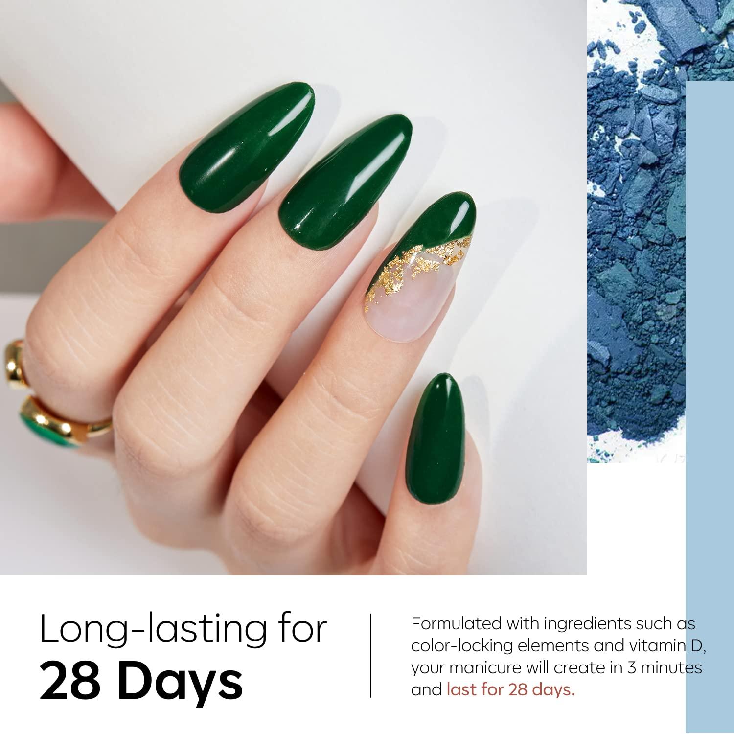 Modelones Winter Blue Dip Powder Nail Kit - 4 Colors Dipping System ...