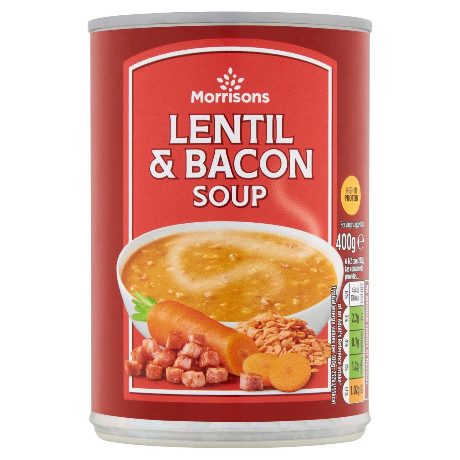 Morrisons Classic Lentil & Bacon Soup 400g | Buy Now with Express ...