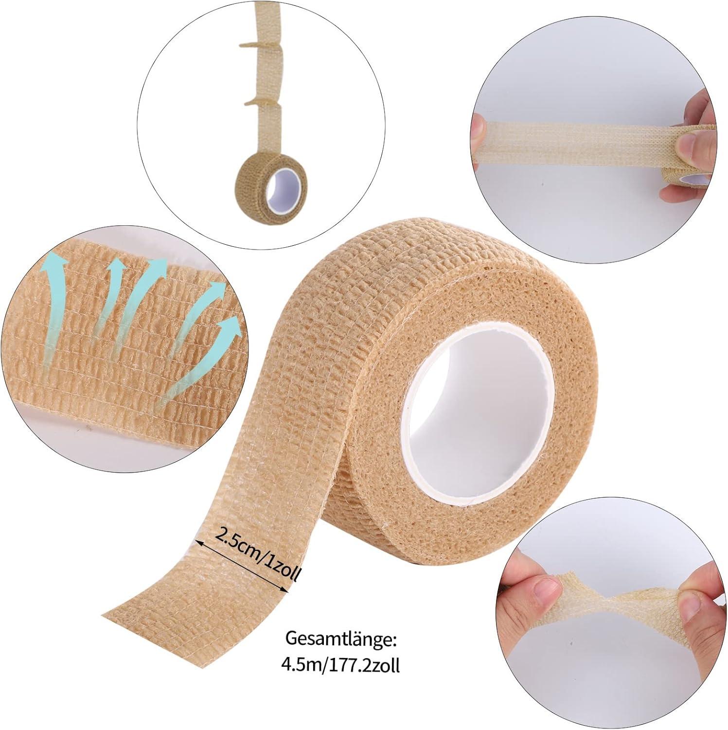 Buy Colorful Self-Adhesive Bandage - 12 Rolls 2.5cm x 4.5m | Elastic ...