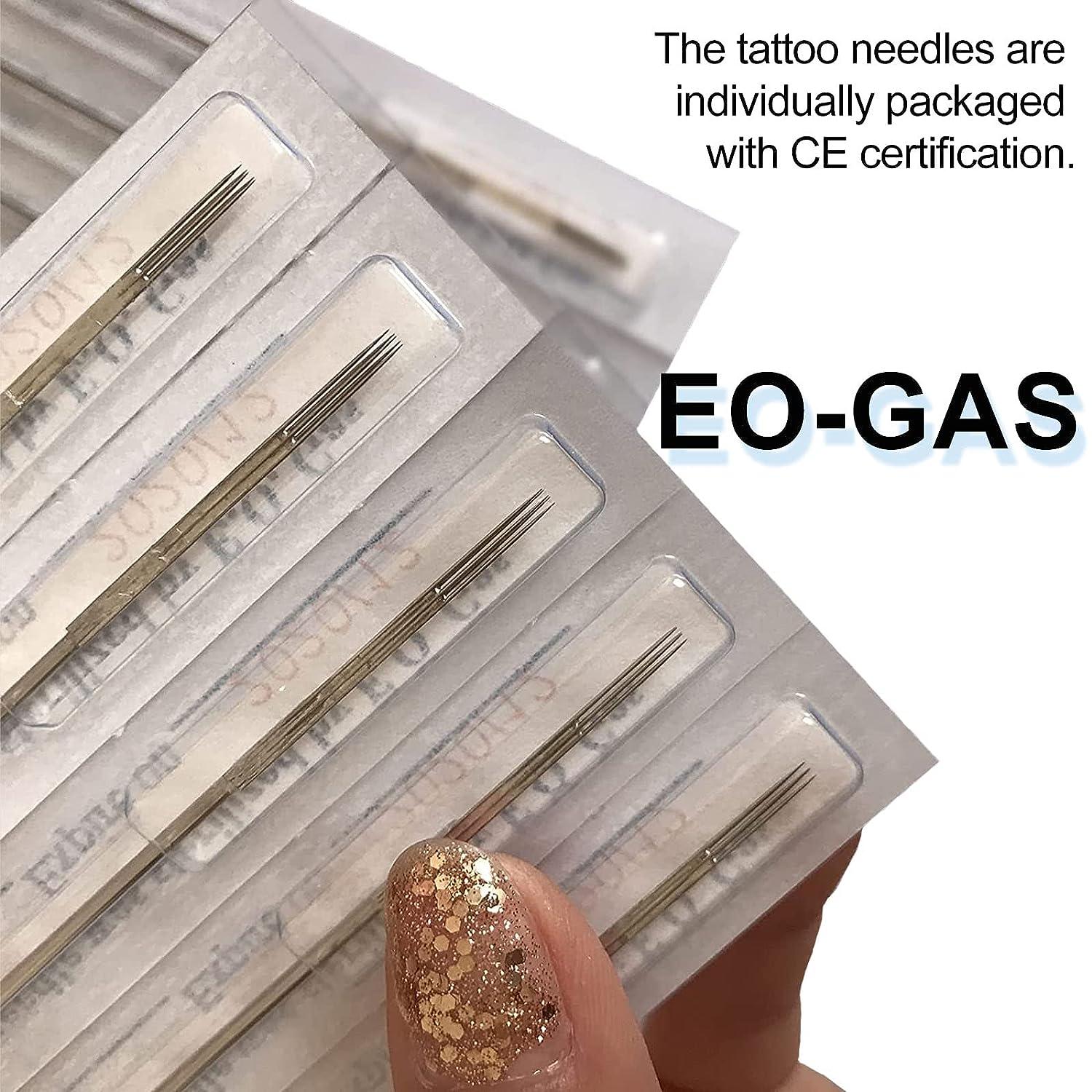 TONBAO Stick and Poke Needles Variety Pack - 100pcs 3RL, 5RL, 7RL, 9RL, 3RS, 5RS, 7RS, 9RS, 5M1, 7M1