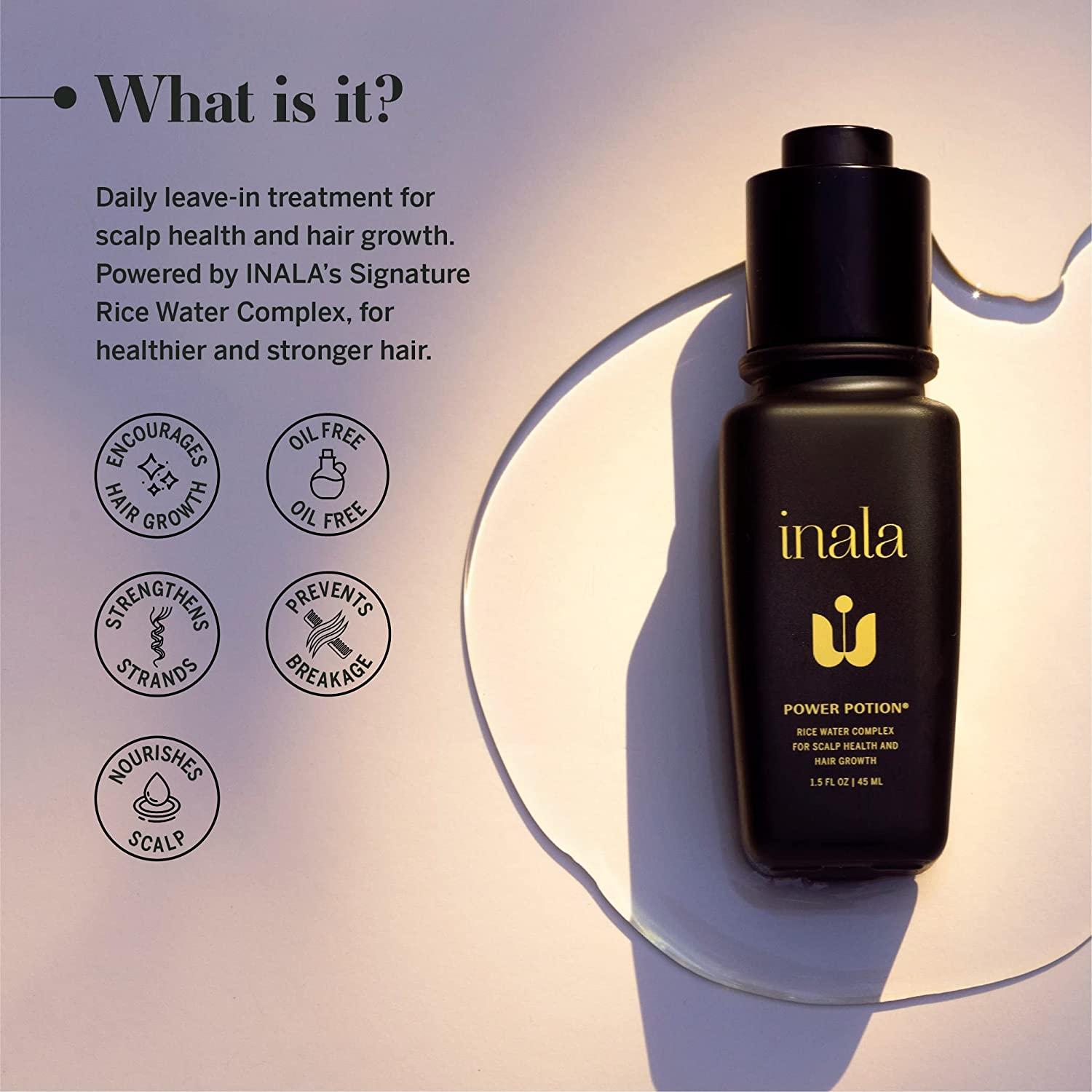 Inala Power Potion | Rice Water Complex Serum for Scalp Health & Hair Growth | Minimizes ...