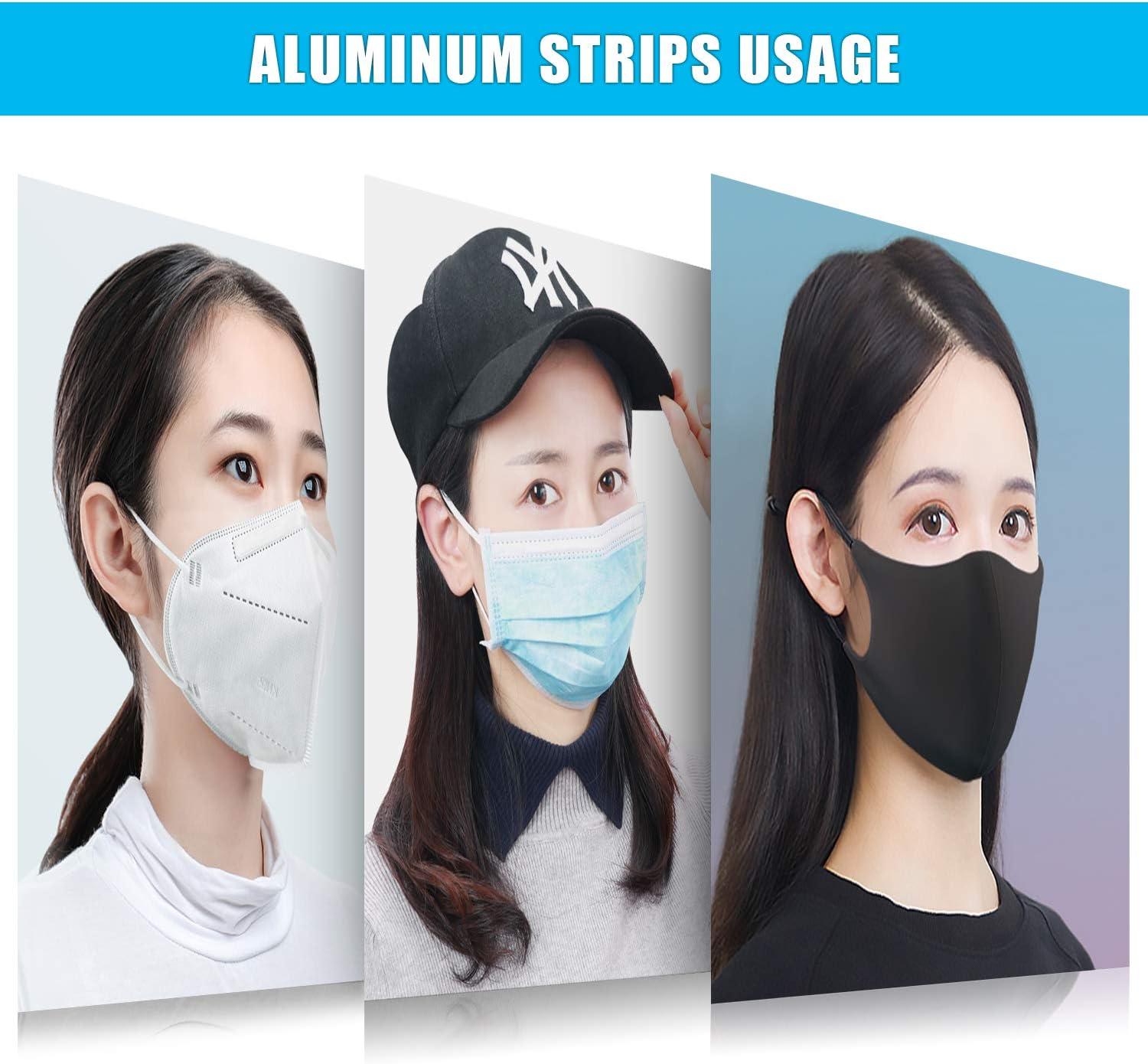 150-Pack Aluminum Nose Bridge Strips for DIY Sewing Masks - Nose Wire ...