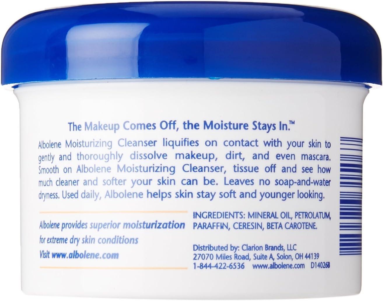 Albolene Moisturizing Cleanser 6 oz - Hydrating Facial Cleanser for ...