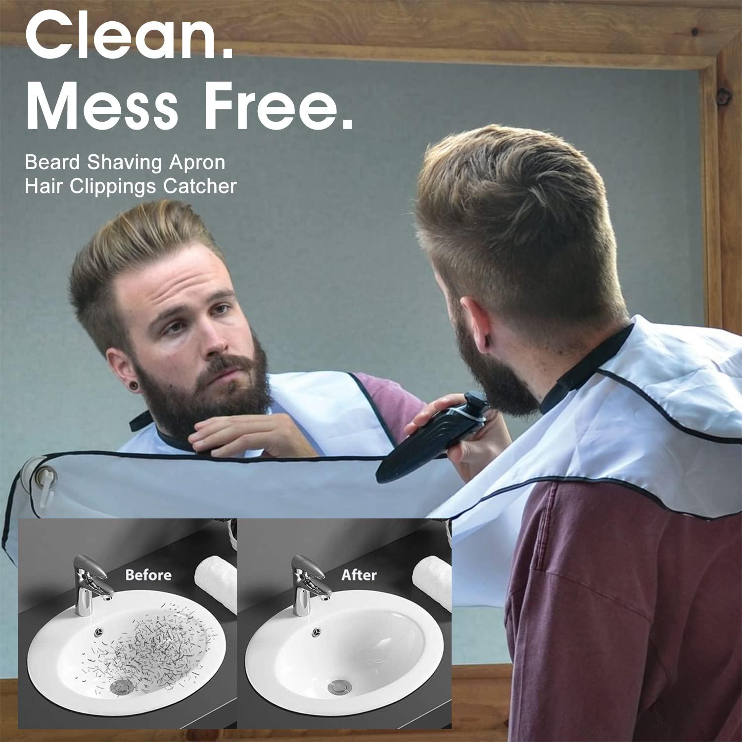 Alororo Beard Apron - Waterproof Beard Catcher for Men | Grooming Cape ...