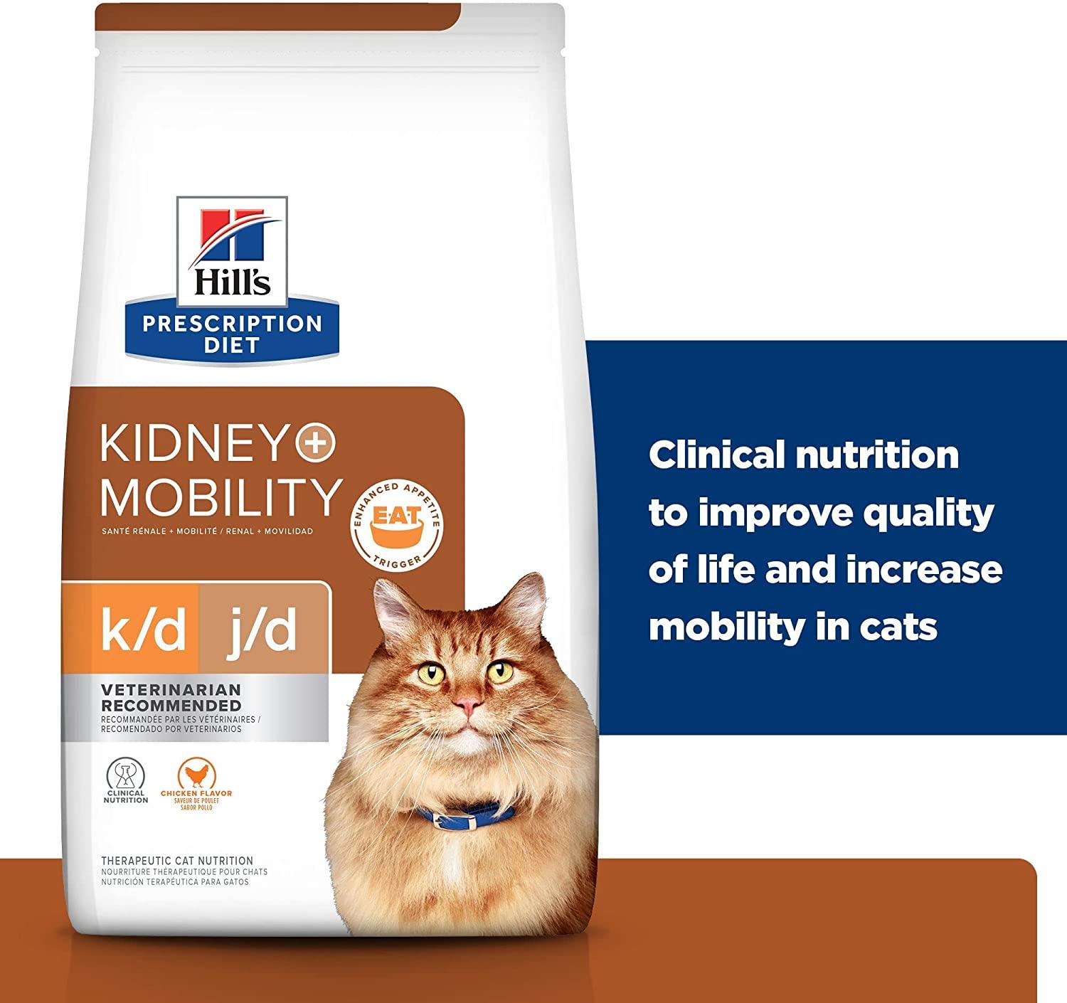 Hill's Prescription Diet k/d + j/d Kidney + Mobility Chicken 6.35lb ...