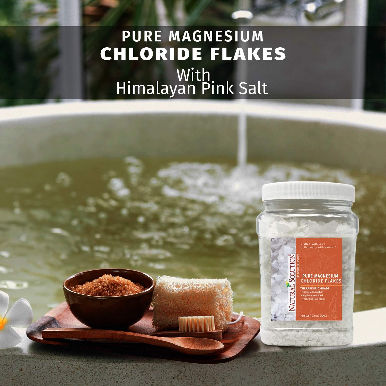 Natural Solution Pure Magnesium Chloride Flakes with Himalayan Pink ...