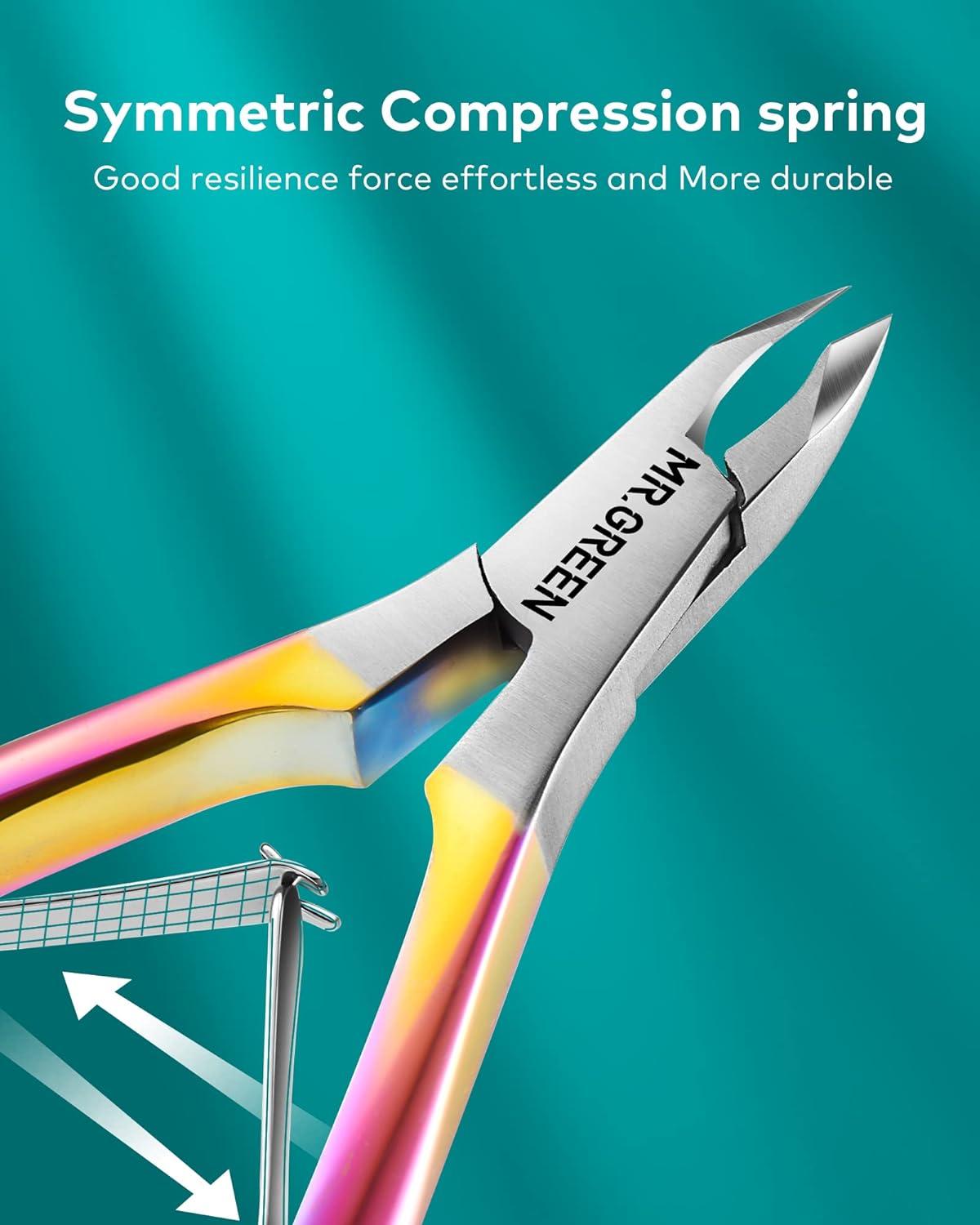 Cuticle Trimmer with Cuticle Pusher Cuticle Nipper Professional ...