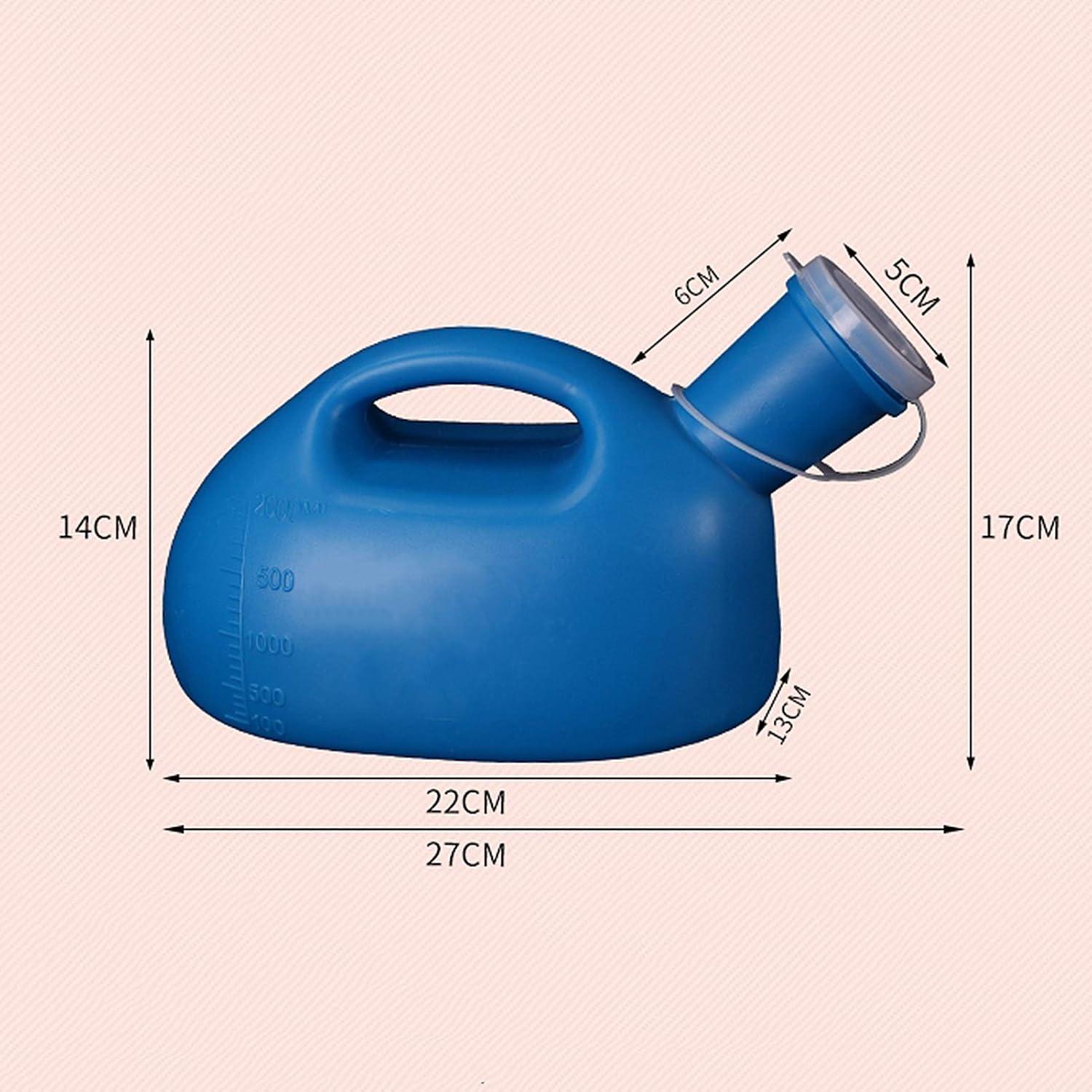 Male Urinal Bottle 2000ML Male Urinal Portable Mens Potty Travel Toilet ...
