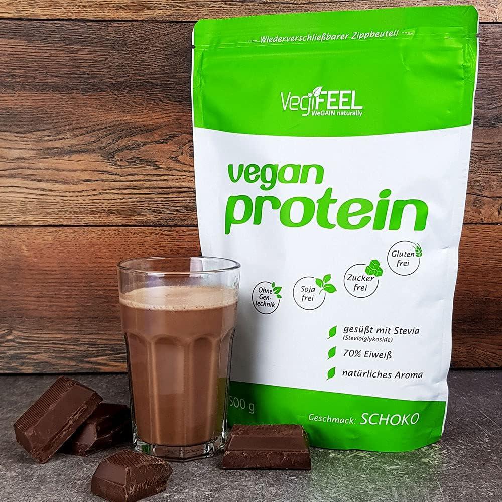 Vegife Vegan Protein Powder - Chocolate Flavor - 500g Soy Pea Rice ...