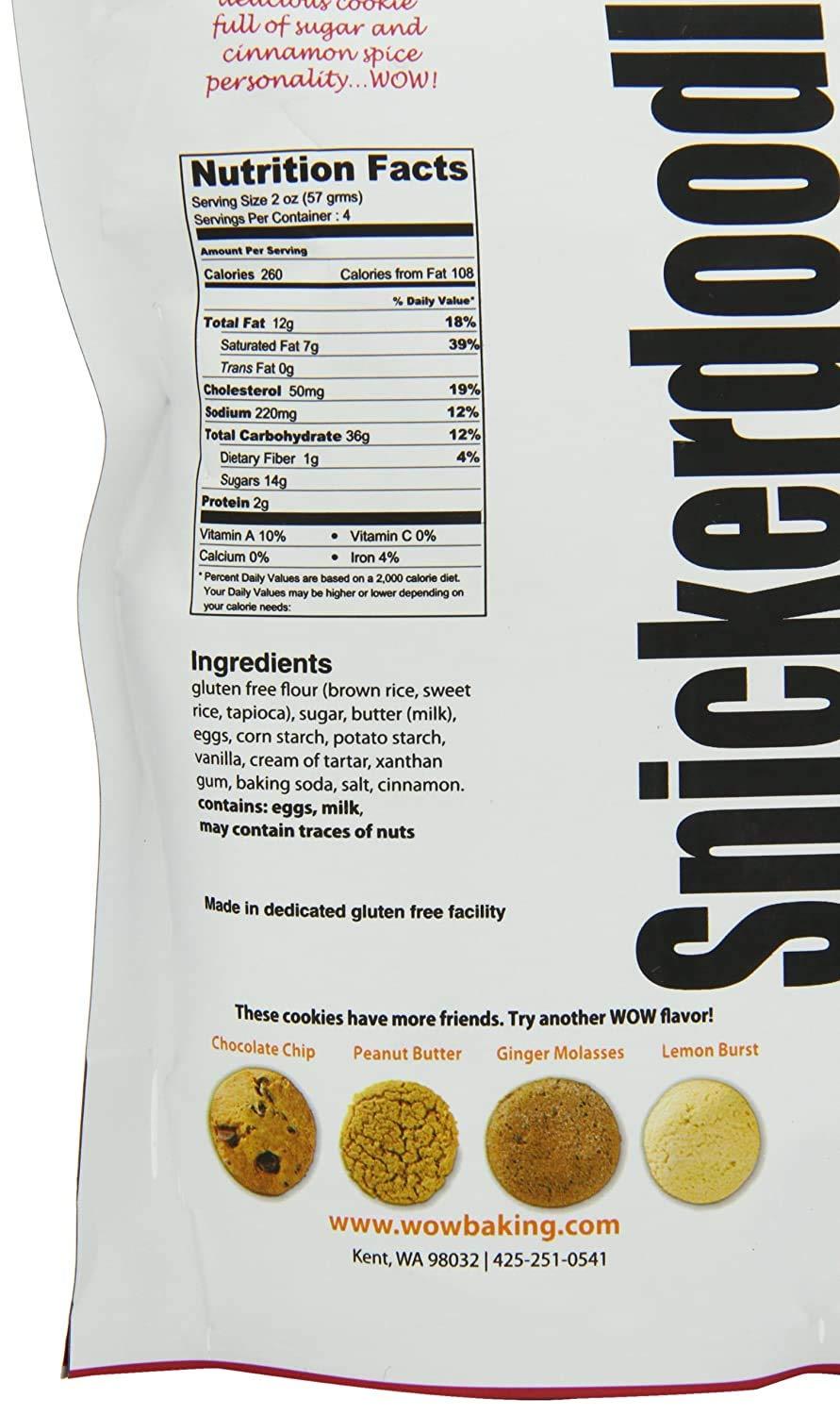 WOW Baking Company Gluten Free Snickerdoodle Cookies - 8 oz Each (Pack ...