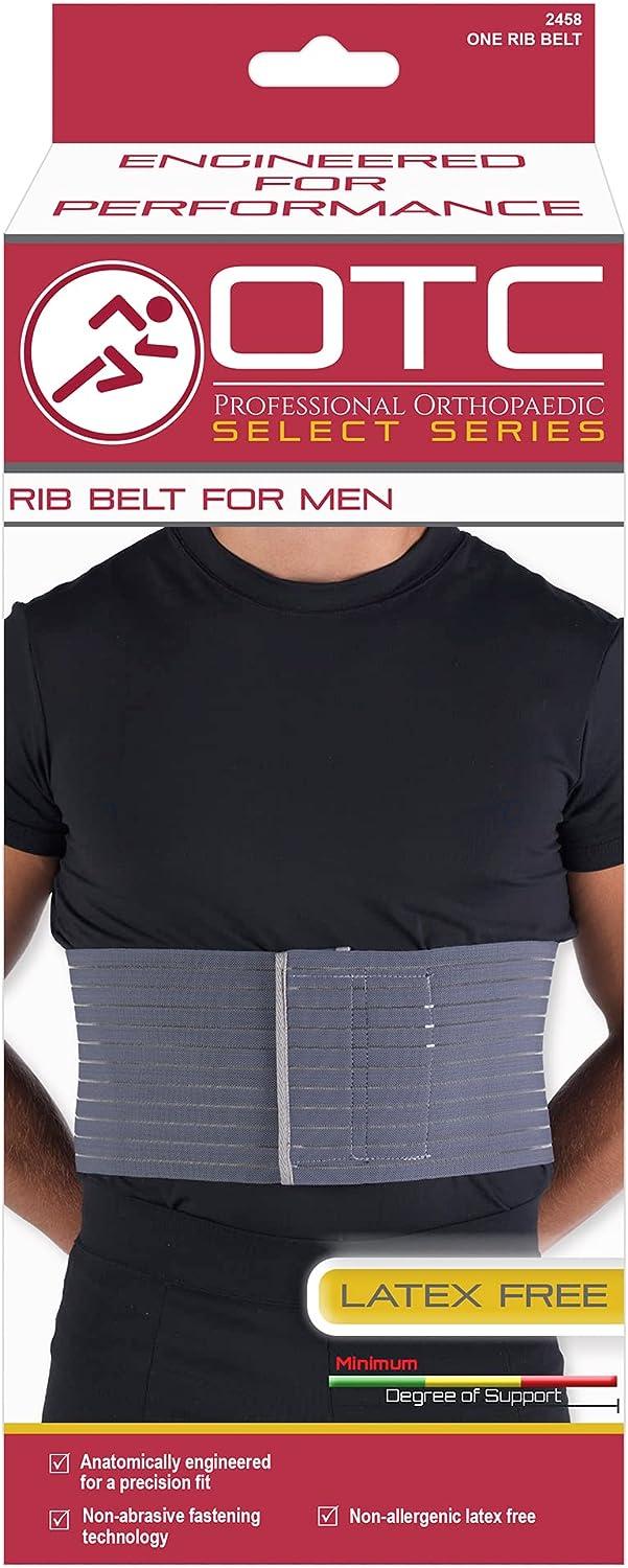 OTC Rib Belt for Men - 6-Inch Elastic Large Chest Compression - Select ...