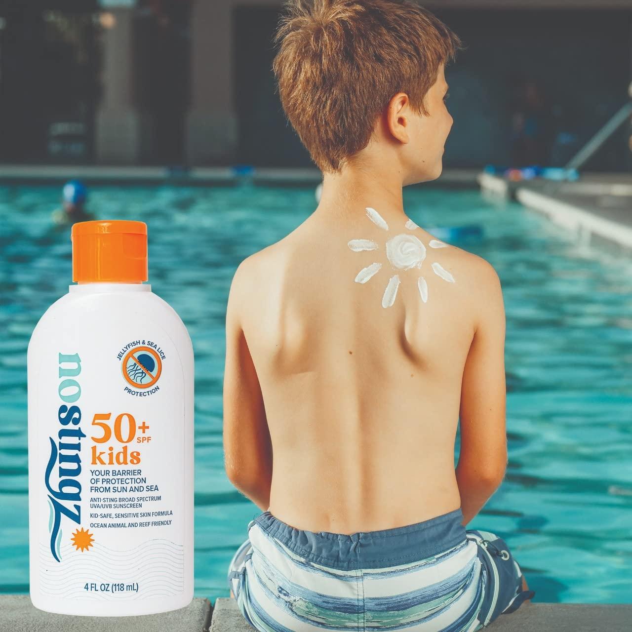 NoStingz 50+ SPF Kids Jellyfish & Sea Lice Protection Sunscreen - Reef ...
