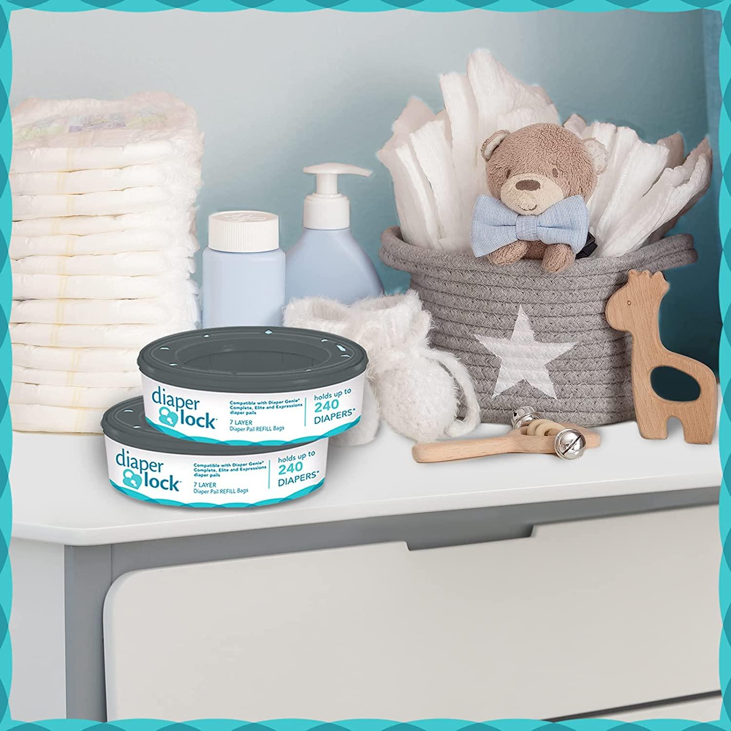 Diaper Lock Refills 240 Count (4-Pack) | Compatible with Diaper Genie ...