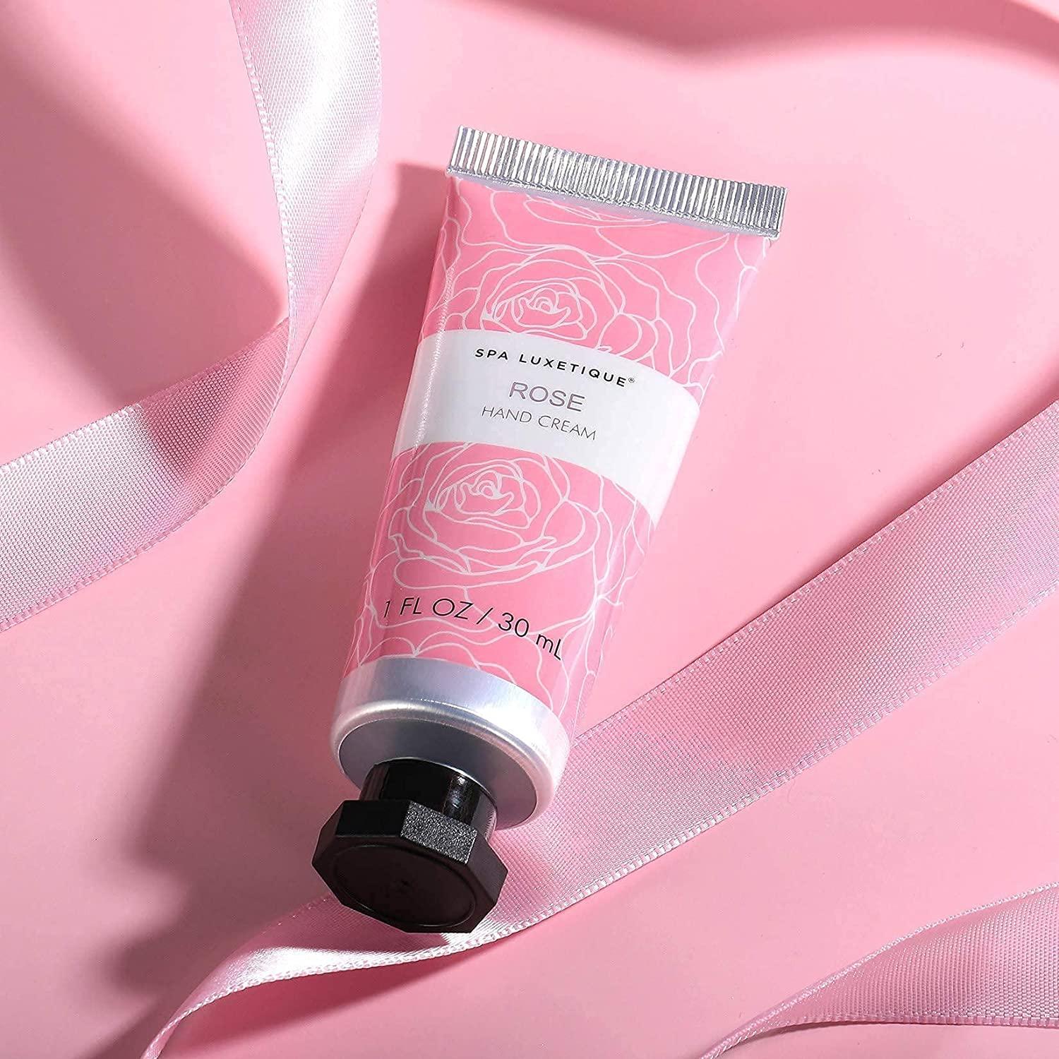 Spa Luxetique Rose Spa Gift Set for Women - Relaxing Home Spa Kit with ...