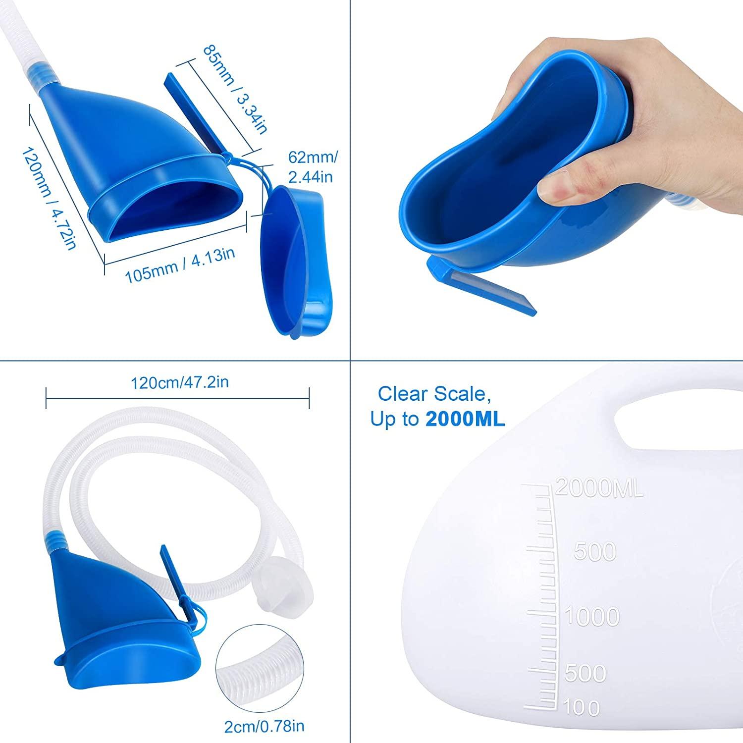 Takuyada 2000ml Unisex Potty with Lid & Funnel - Portable Pee Bottle ...