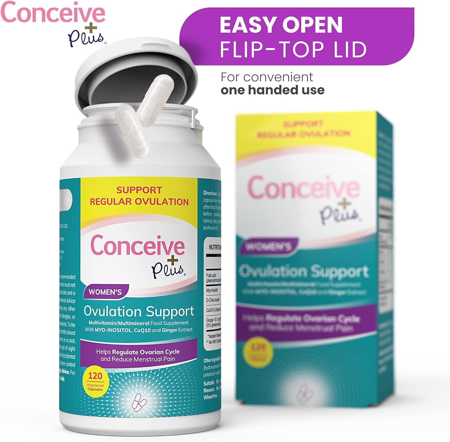 Conceive Plus Ovulation Support | Women Fertility Supplement - 120 ...