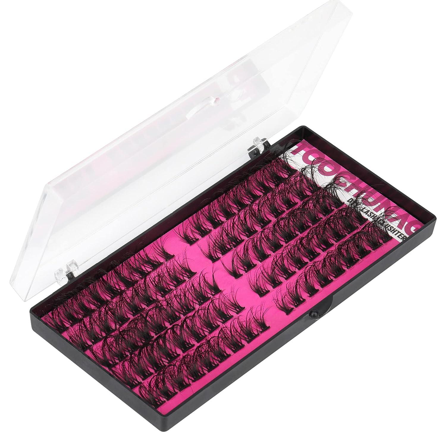 TOOCHUNAG B-Natural Fluffy DD Curl Cluster Lash Extensions for DIY ...
